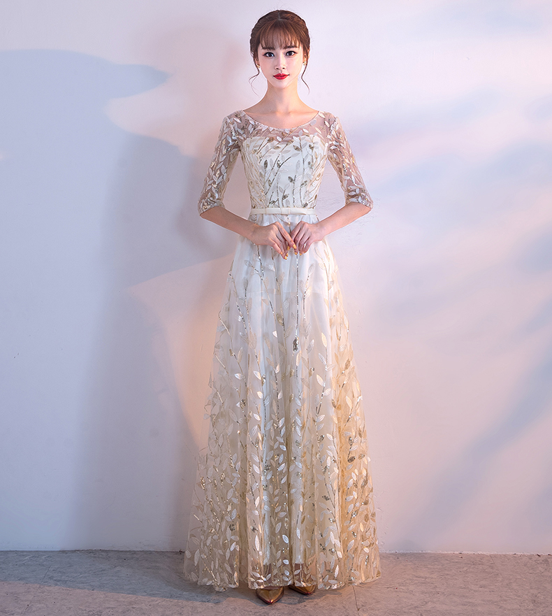 Prom Dress,bridesmaid Dresses,a-line Prom Dress,beaded Formal Dresses ...